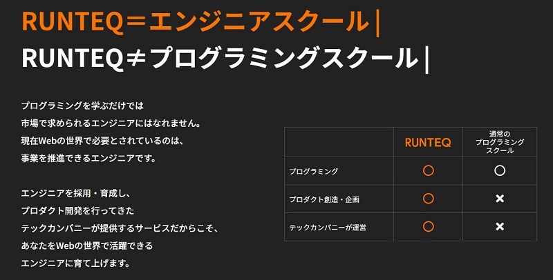 RUNTEQ(ランテック)の評判は？口コミからメリット・デメリットを解説
